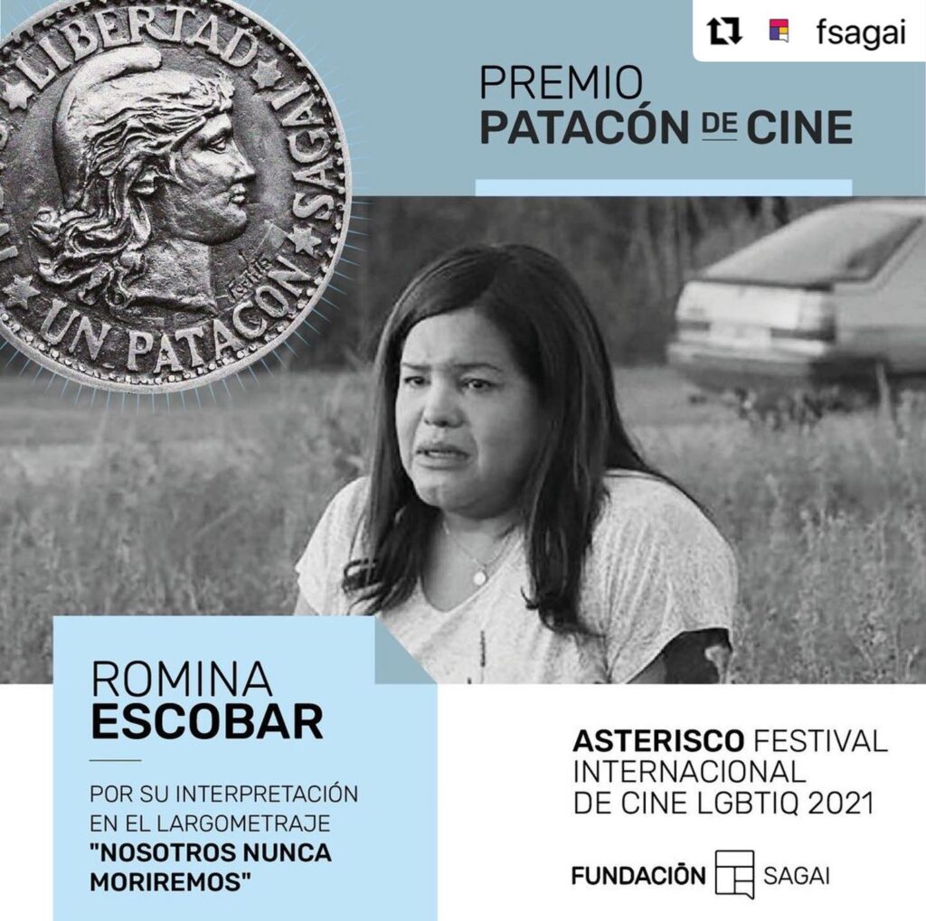ROMINA ESCOBAR, Best Actress Patacón de Cine Award - International Sales